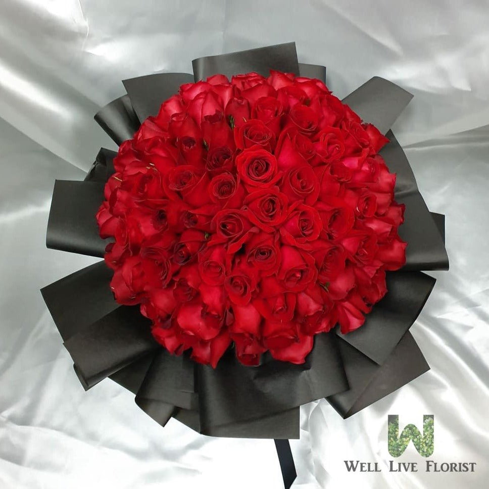Affordable 99 Rose Bouquets in Singapore | Well Live Florist