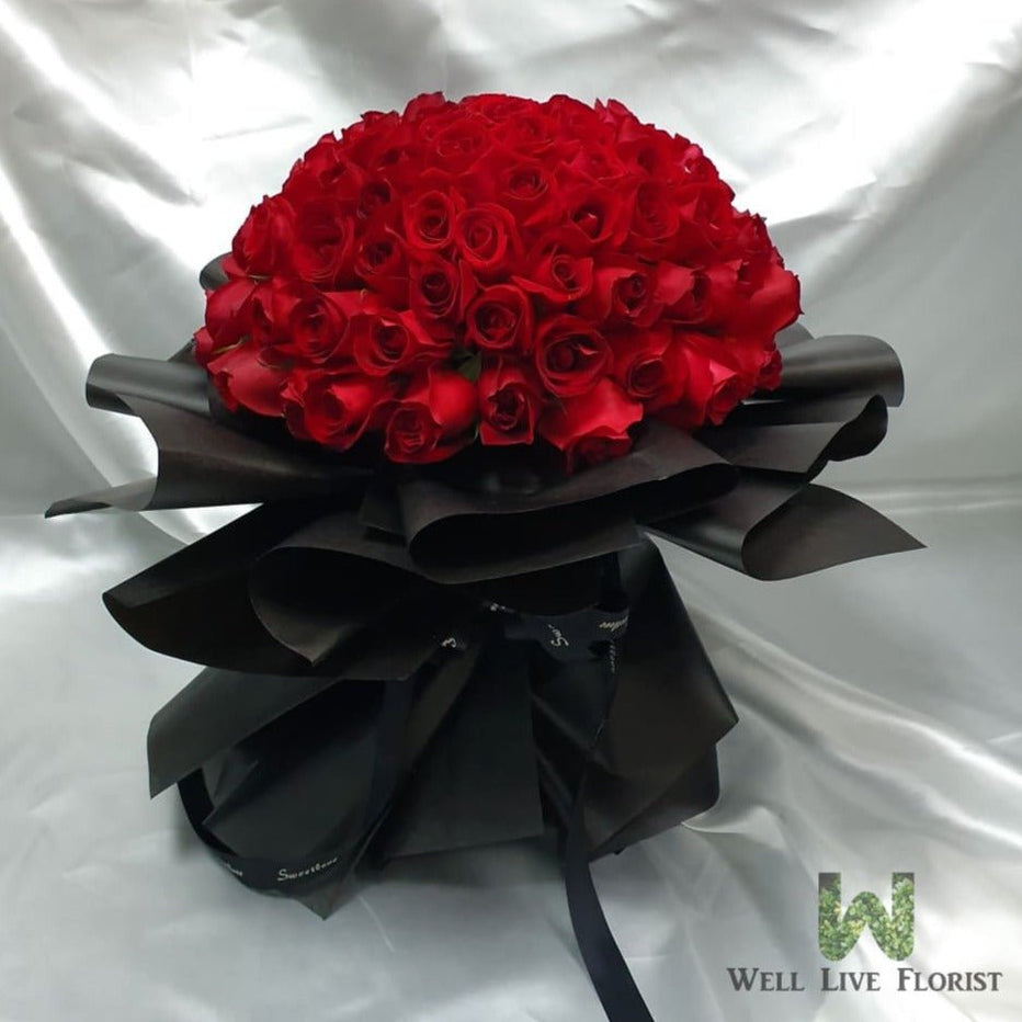 Affordable 99 Rose Bouquets in Singapore | Well Live Florist