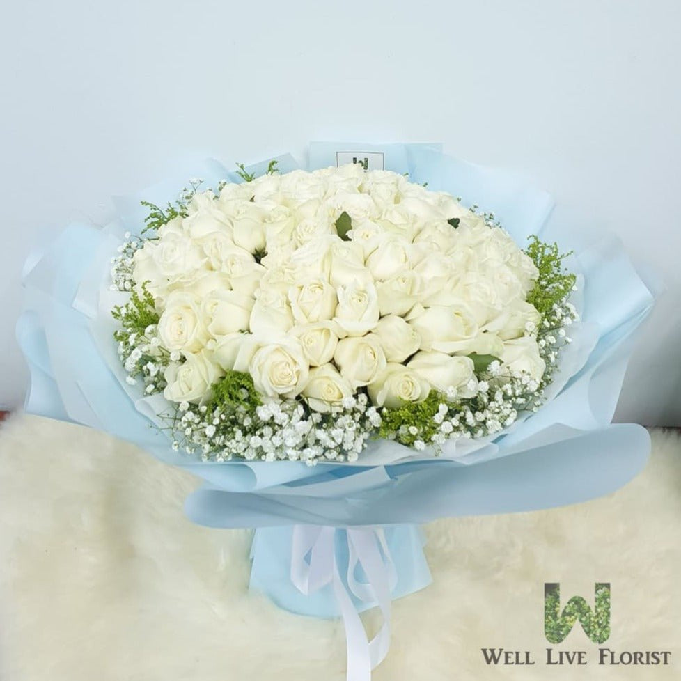 Best Affordable 99 Rose Bouquets in SG - Well Live Florist