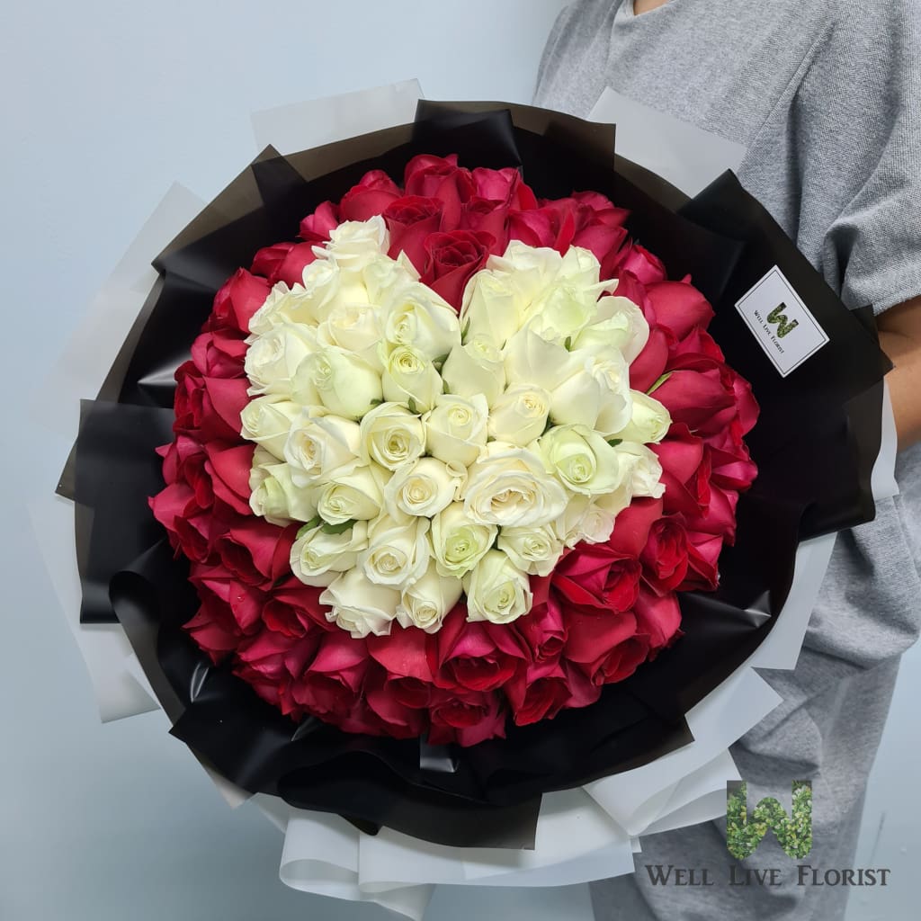 Affordable 99 Rose Bouquets in Singapore | Well Live Florist