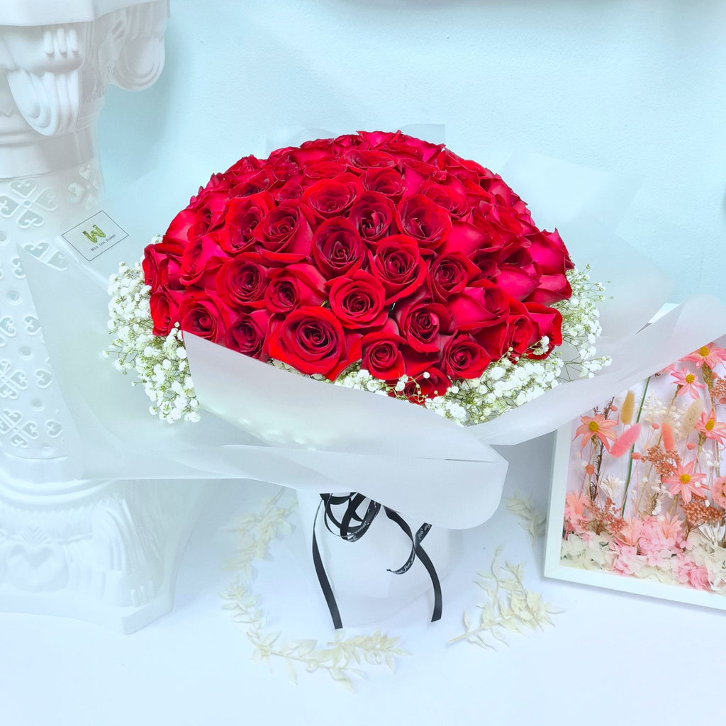 Best Affordable 99 Rose Bouquets in SG - Well Live Florist